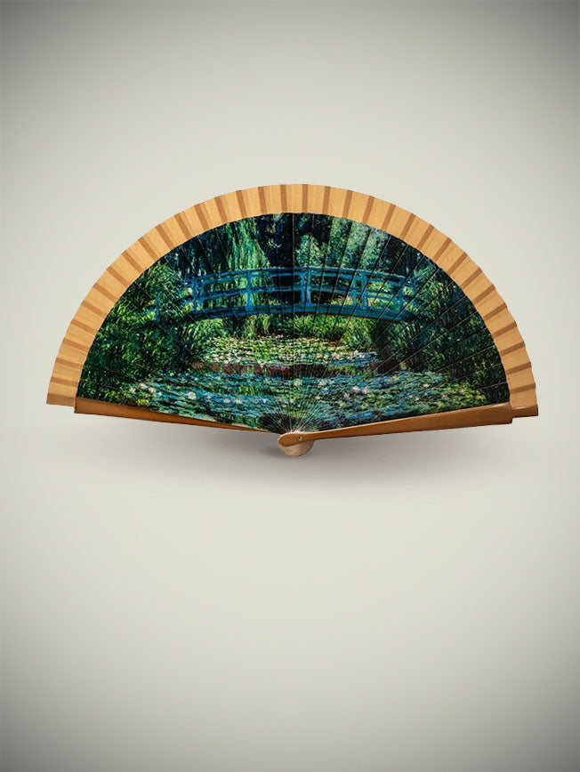 Comprar Abanico El puente Japonés de Claude Monet | Tartan & Zebra
