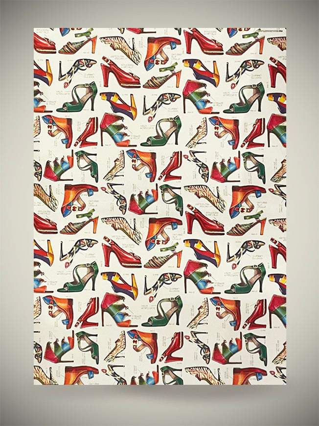 Buy Rossi 'Golden Shoes' Wrapping Paper 70x50 cm | Tartan & Zebra