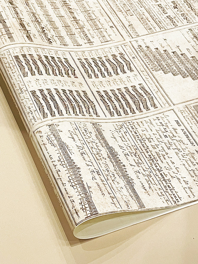 Buy Wrapping Paper 'Old Sheet Music' Rossi | Tartan & Zebra