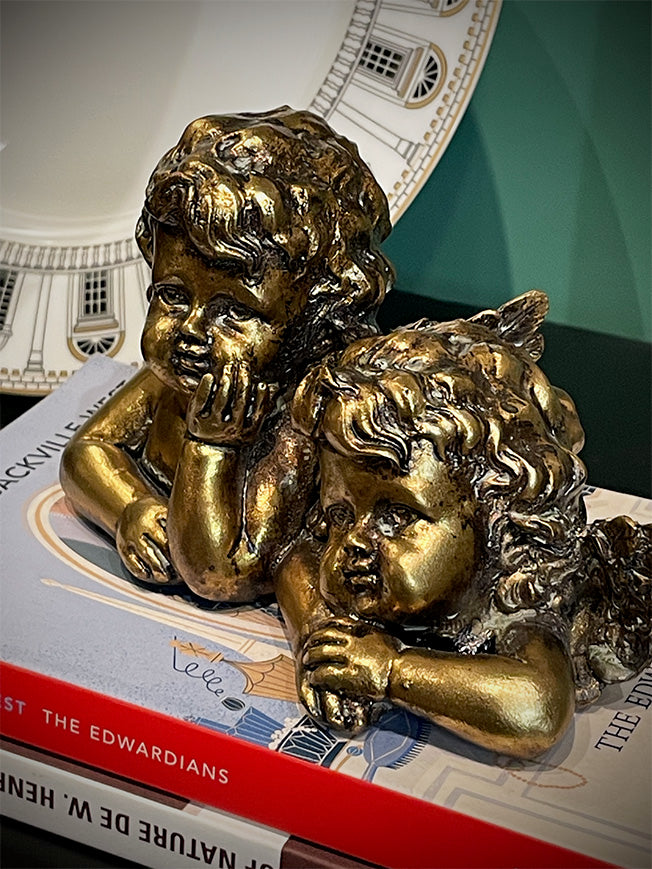 Large Golden Angel Figurine 'Rafael' | Tartan & Zebra