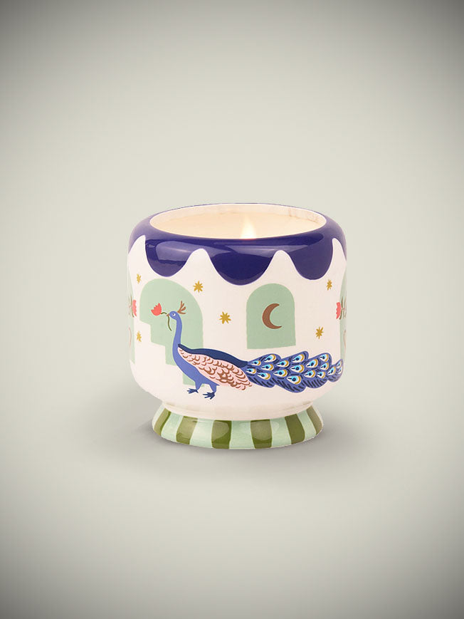 Comprar Velas Aromáticas 'Misted Lime' Con Pavo Real | Tartan & Zebra