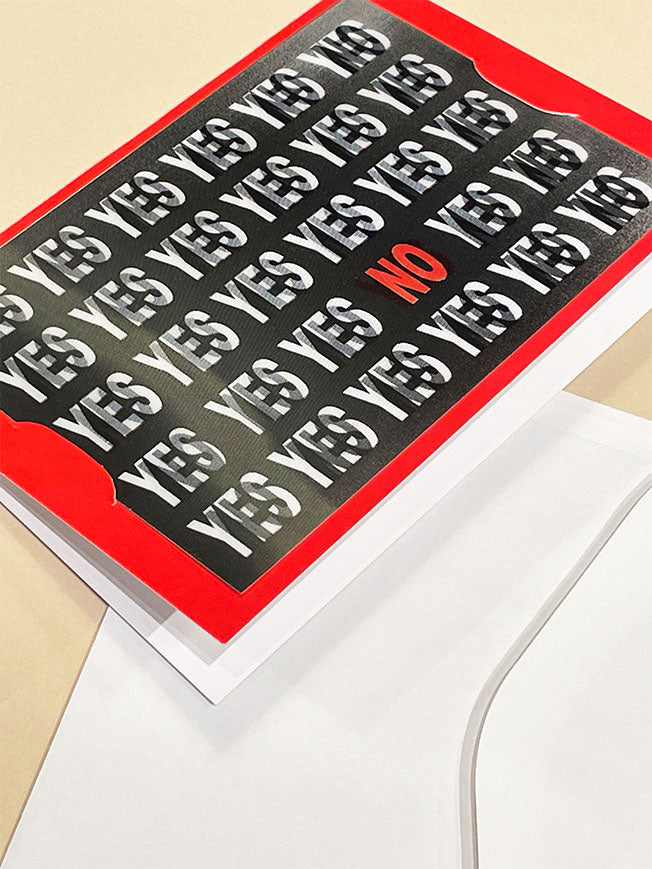 Tarjeta de Felicitación 3D 'Yes & No' | Tarjetas Originales – Tartan ...