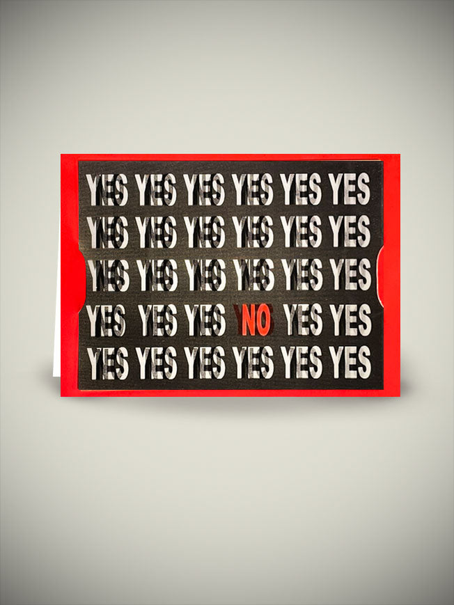 Tarjeta de Felicitación 3D 'Yes & No' | Tarjetas Originales – Tartan ...