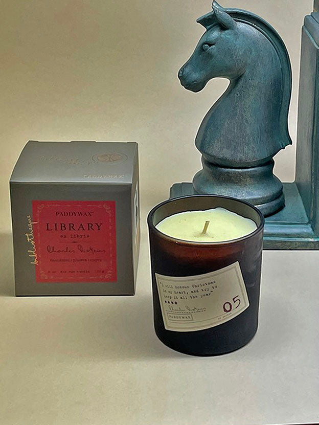 Decorative Candle Library Charles Dickens by Paddywax | Tartan & Zebra